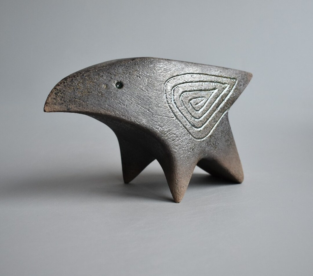 Ceramic Sculpture of Crows,figurine,bird Figurine,black Raven,art and ...