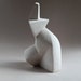 Ceramic Sculpture - Dance, Female Figure, Ceramics, White, Original ...