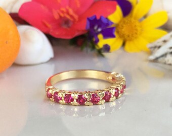Ruby eternity ring | Etsy