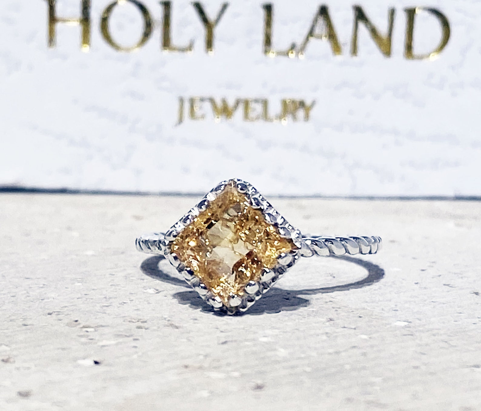 Citrine Ring November Birthstone Jewelry Genuine Gemstone - Etsy