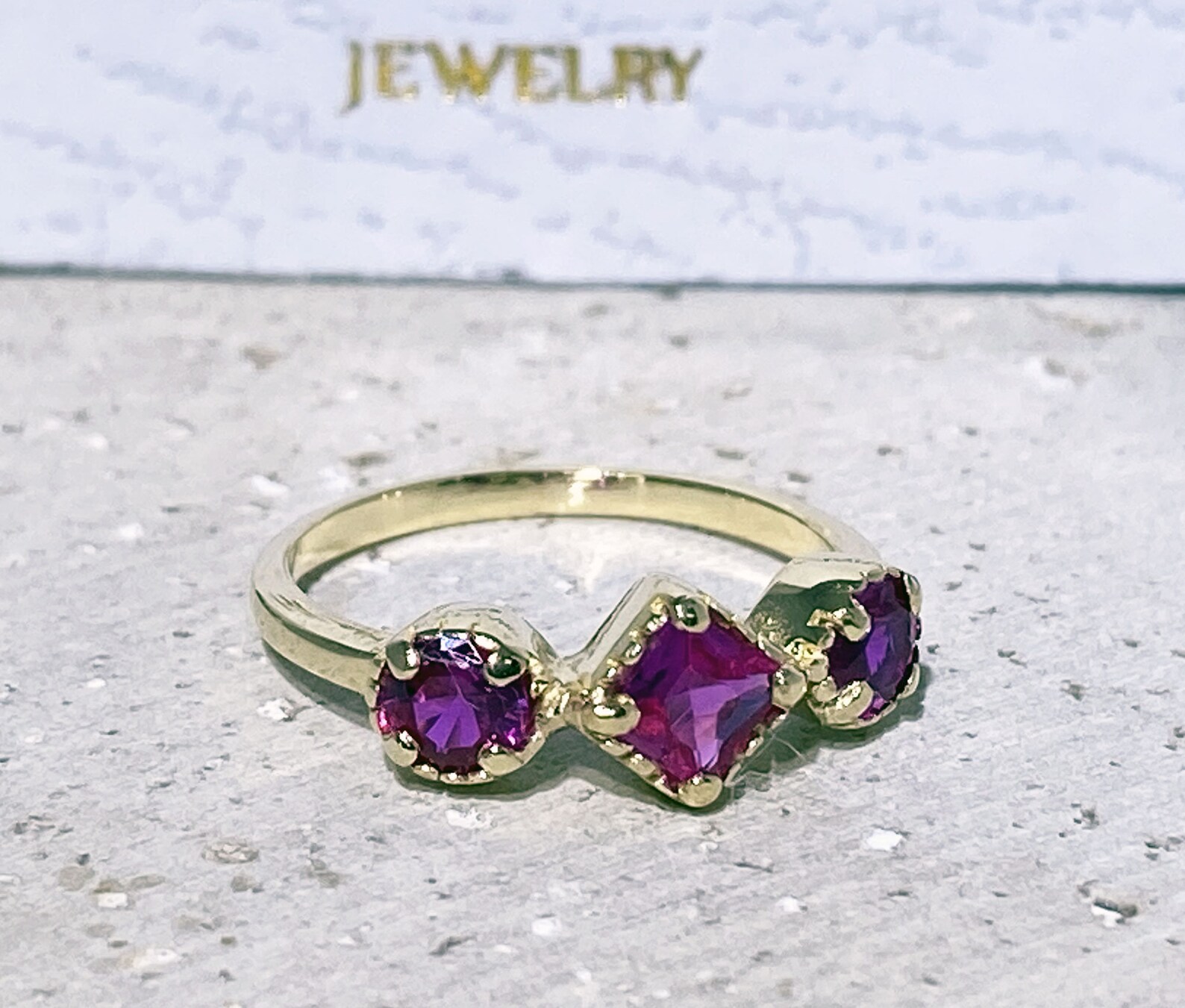 Ruby Ring July Birthstone Stacking Ring Gold Ring - Etsy