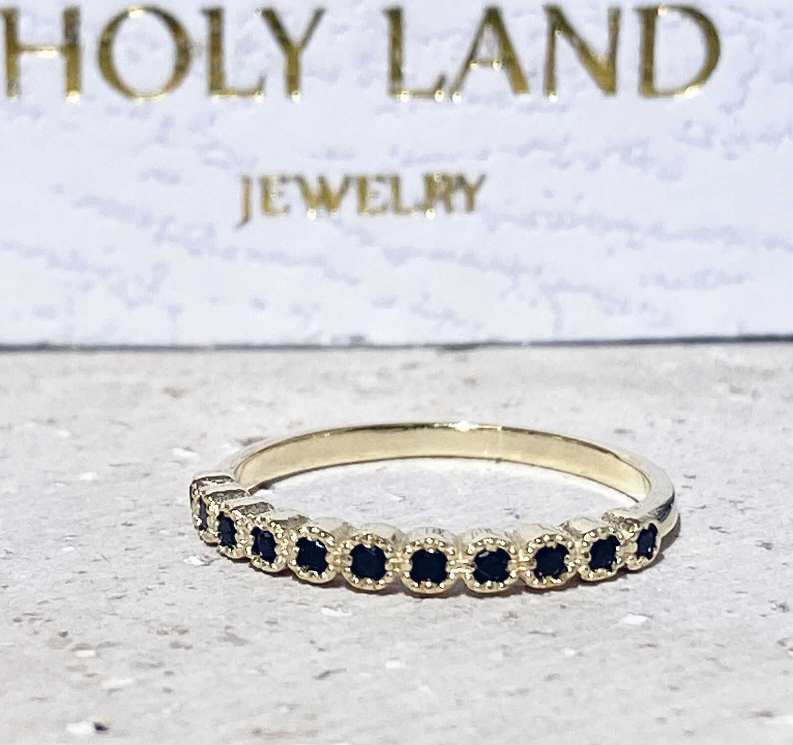 Black Onyx Ring December Ring Tiny Ring Stack Ring | Etsy