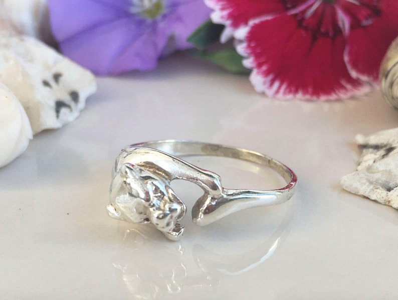 Panther Ring Gold Ring Jaguar Ring Animal Jewelry Puma | Etsy