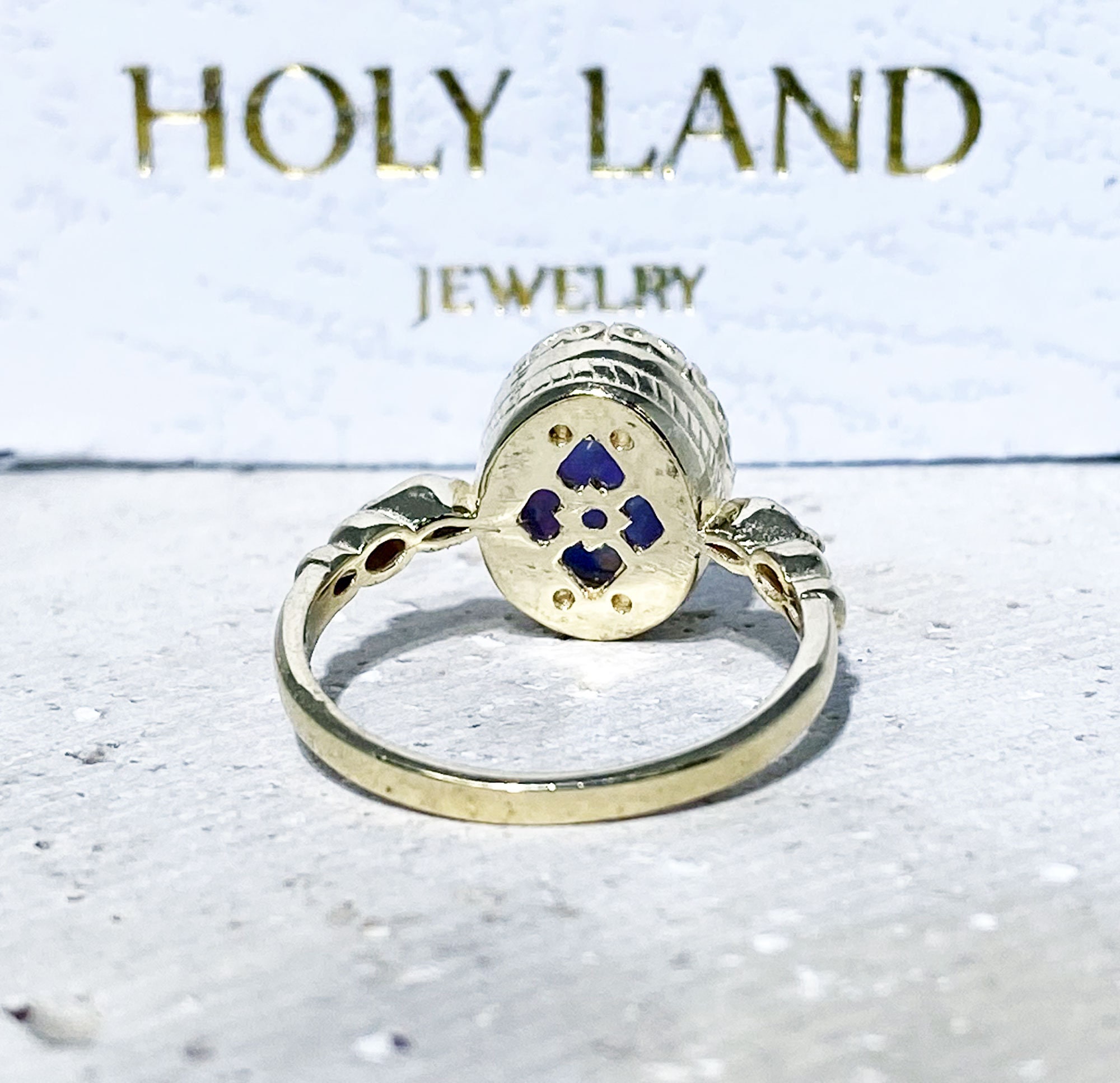 Blue Opal Ring October Birthstone Statement Ring Oval | Etsy