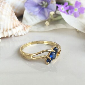 Blue Sapphire Ring - Royal Blue Ring - September Birthstone - Simple ...