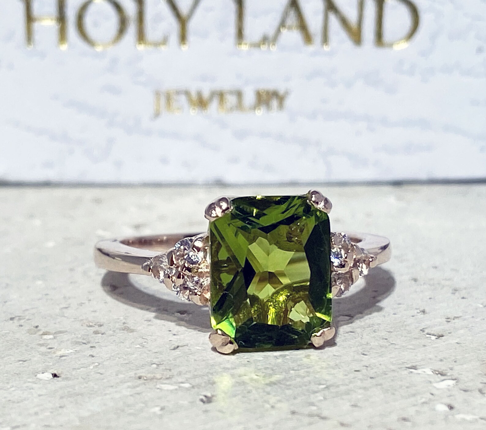 Peridot Ring August Birthstone Jewelry Statement Ring - Etsy