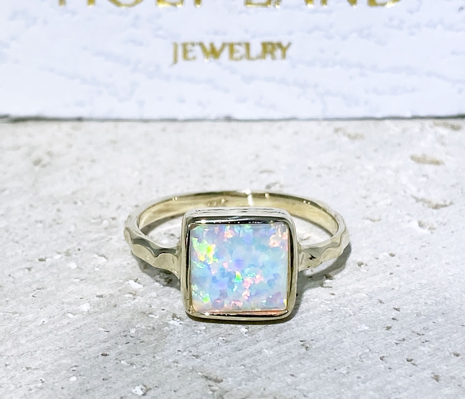 White Opal Ring Gold Ring Gemstone Ring Opal Jewelry - Etsy