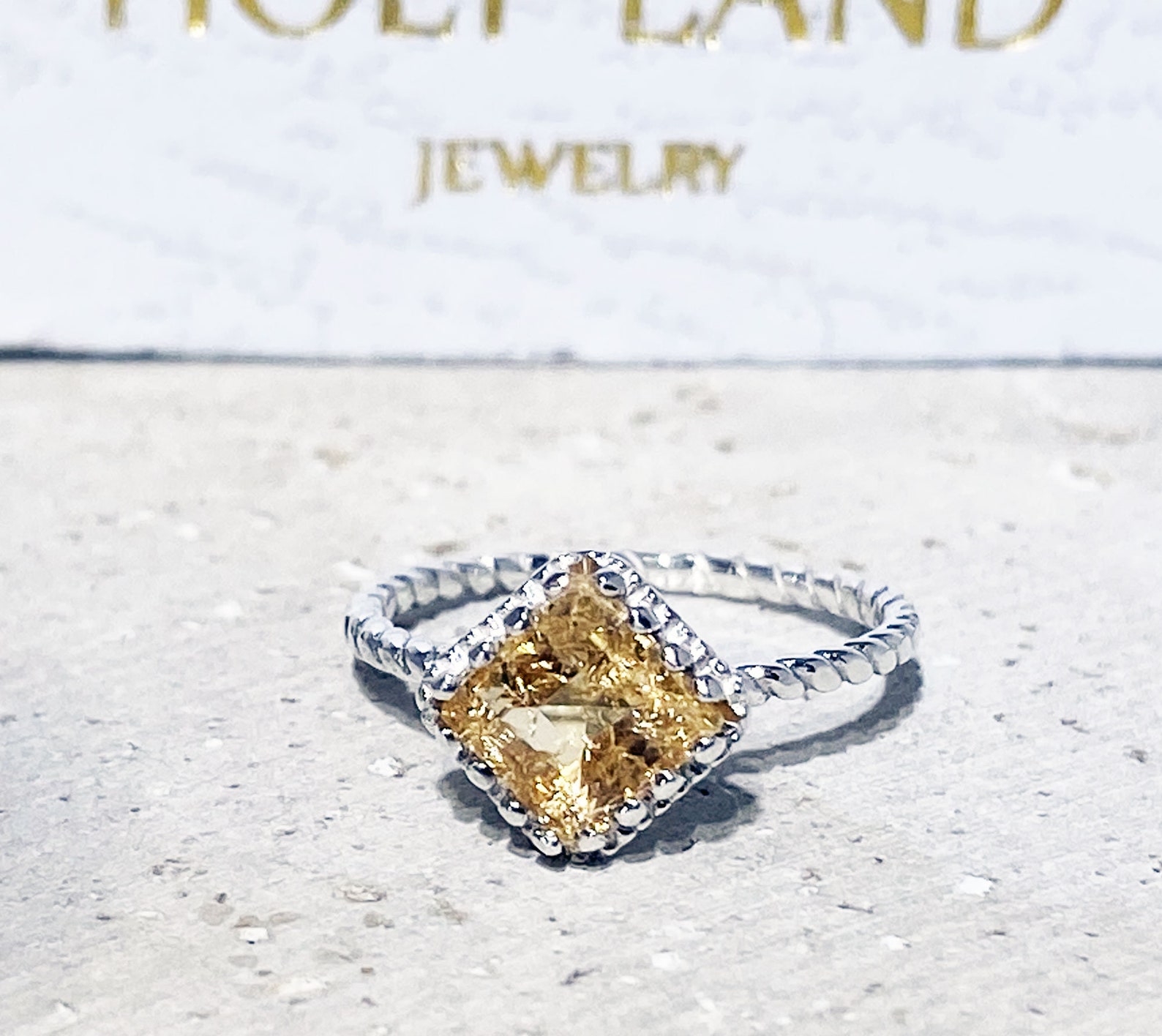 Citrine Ring November Birthstone Jewelry Genuine Gemstone - Etsy