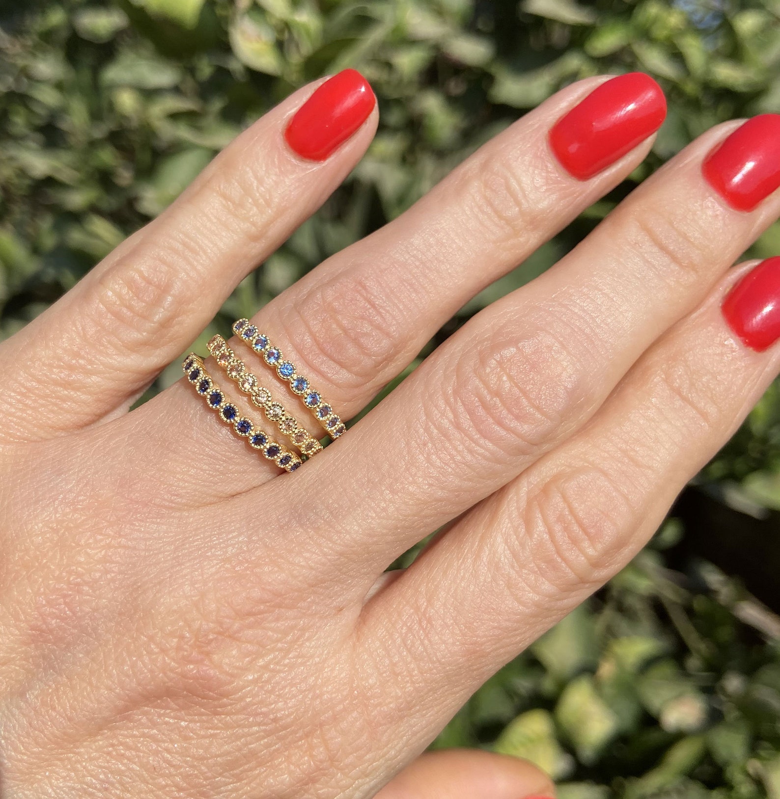 Black Onyx Ring December Ring Tiny Ring Stack Ring | Etsy