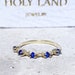 Blue Sapphire Ring Tiny Ring Slim Stack Ring Dainty Ring Prong Set Ring ...
