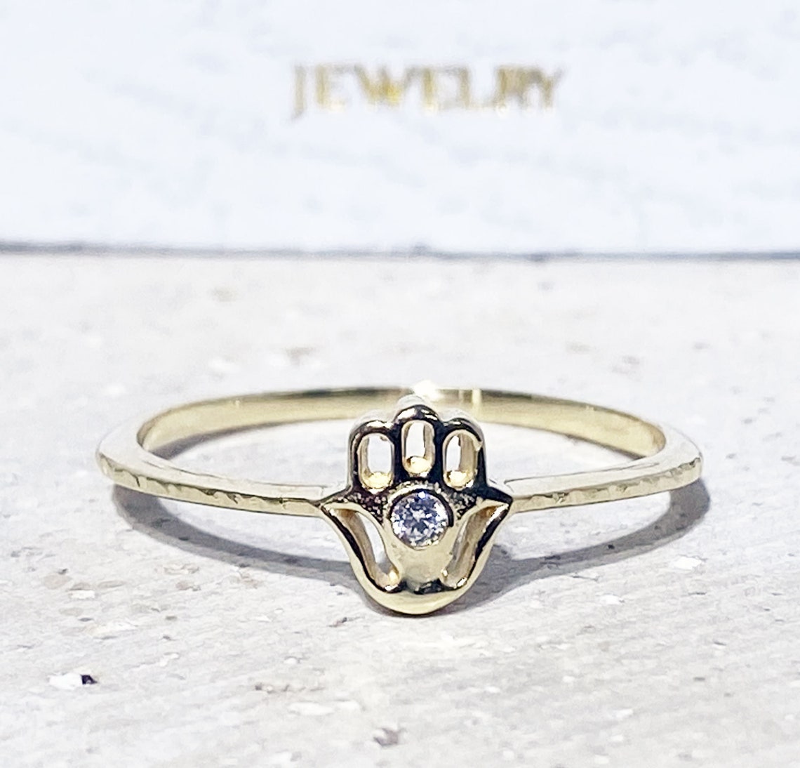 Gold Hamsa Ring Silver Hamsa Ring Hand of Fatima Ring - Etsy