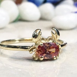 Crab Ring - Cute Sea Ring - Crab Knuckle Ring - Crab Midi Ring - Sea ...