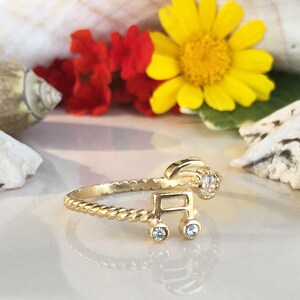 Music Note Ring - Music Note Charm - Music Jewelry - Music Symbol ...