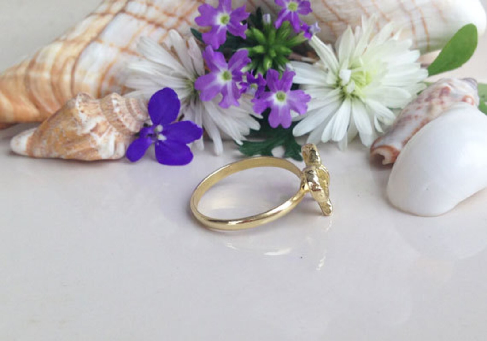 Small Cute Bow Ring Tiny Ring Simple Ring Gold Ring | Etsy
