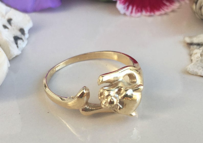 Panther Ring Gold Ring Jaguar Ring Animal Jewelry Puma | Etsy