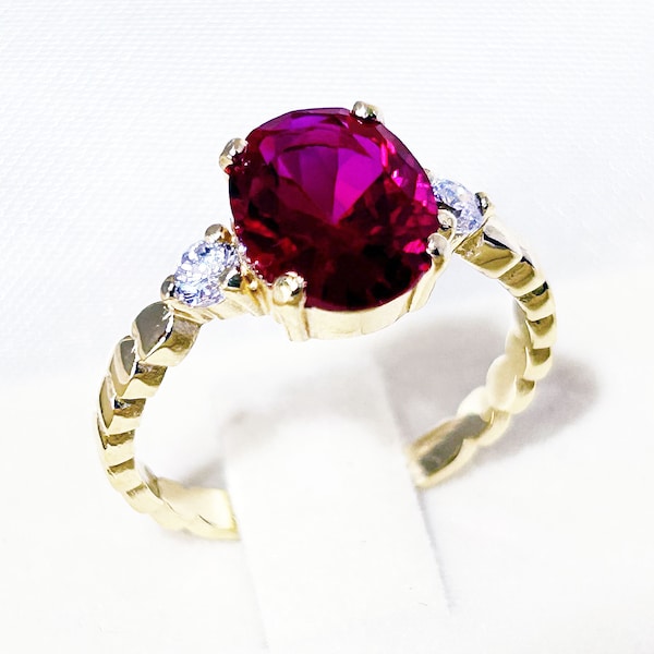 Fuchsia Ring - Etsy