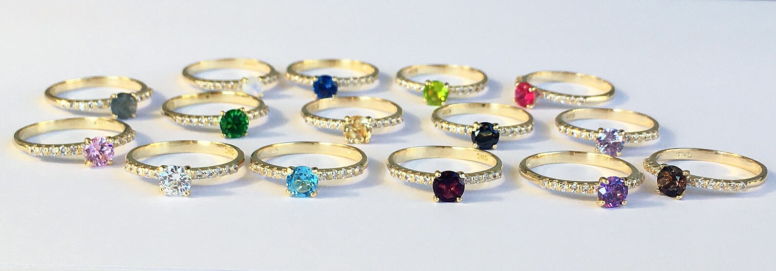 Ruby Ring Gold Ring Stacking Ring July Birthstone - Etsy