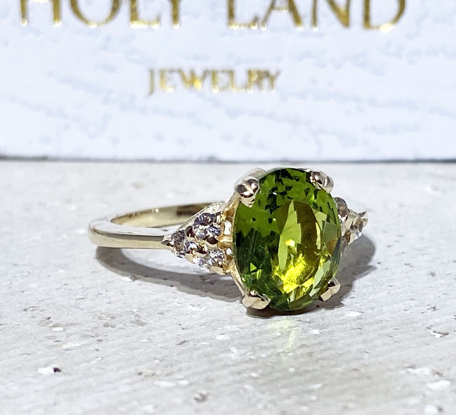 Peridot Ring - August Birthstone Jewelry - Statement Ring - Gold Ring ...
