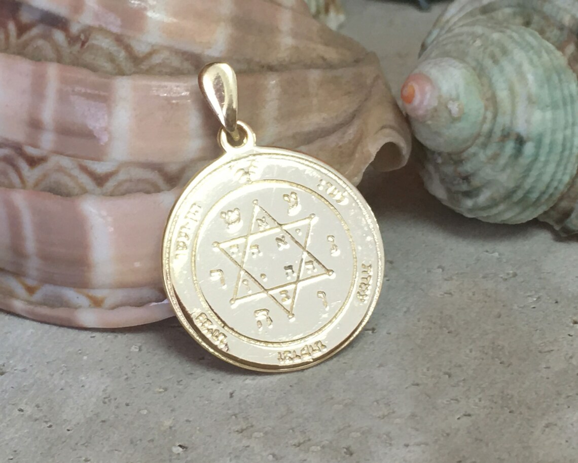 Seal of Solomon Pendant King Solomon Pendant Kabbalah - Etsy