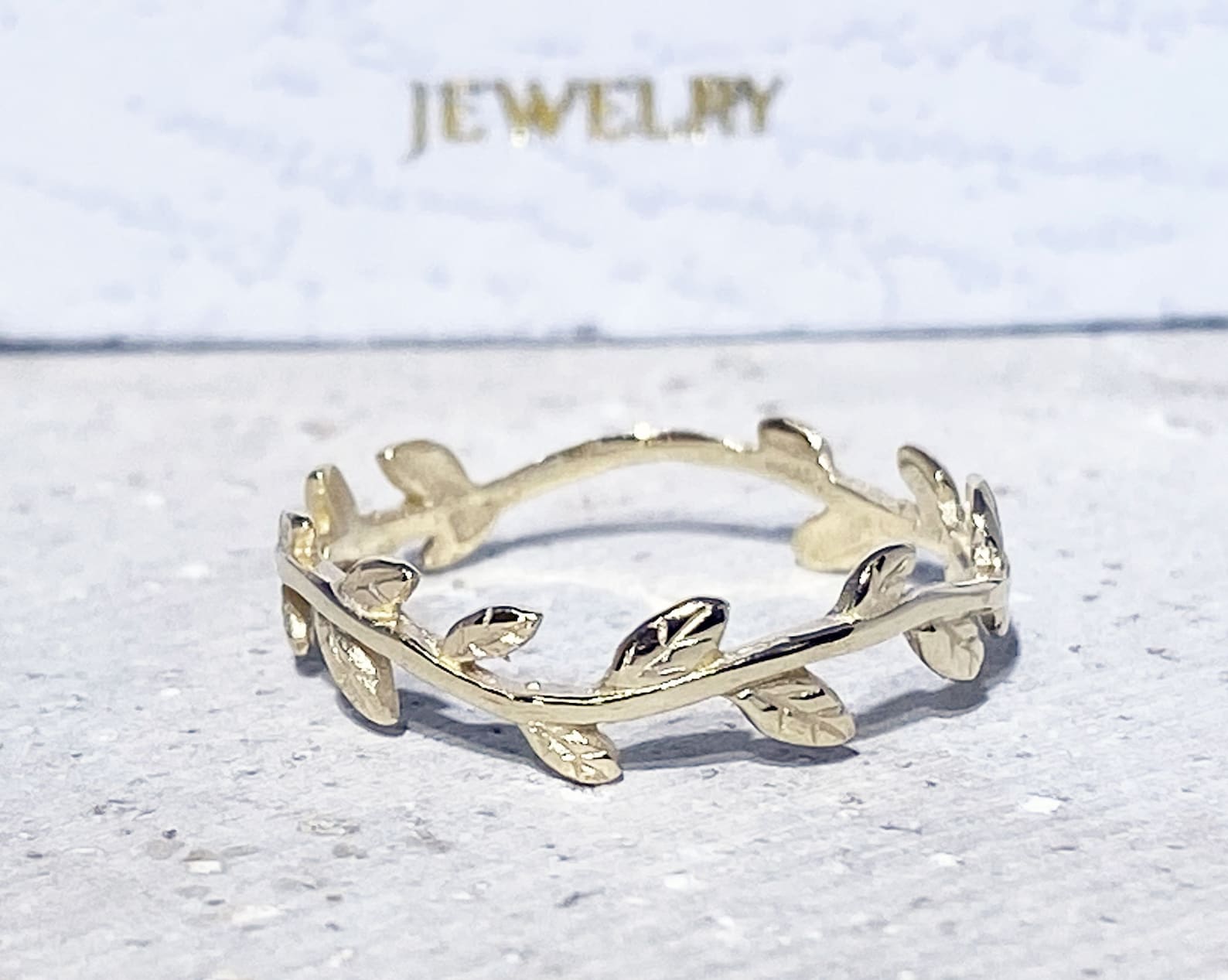 Leaf Ring Branch Ring Gold Ring Stacking Ring - Etsy