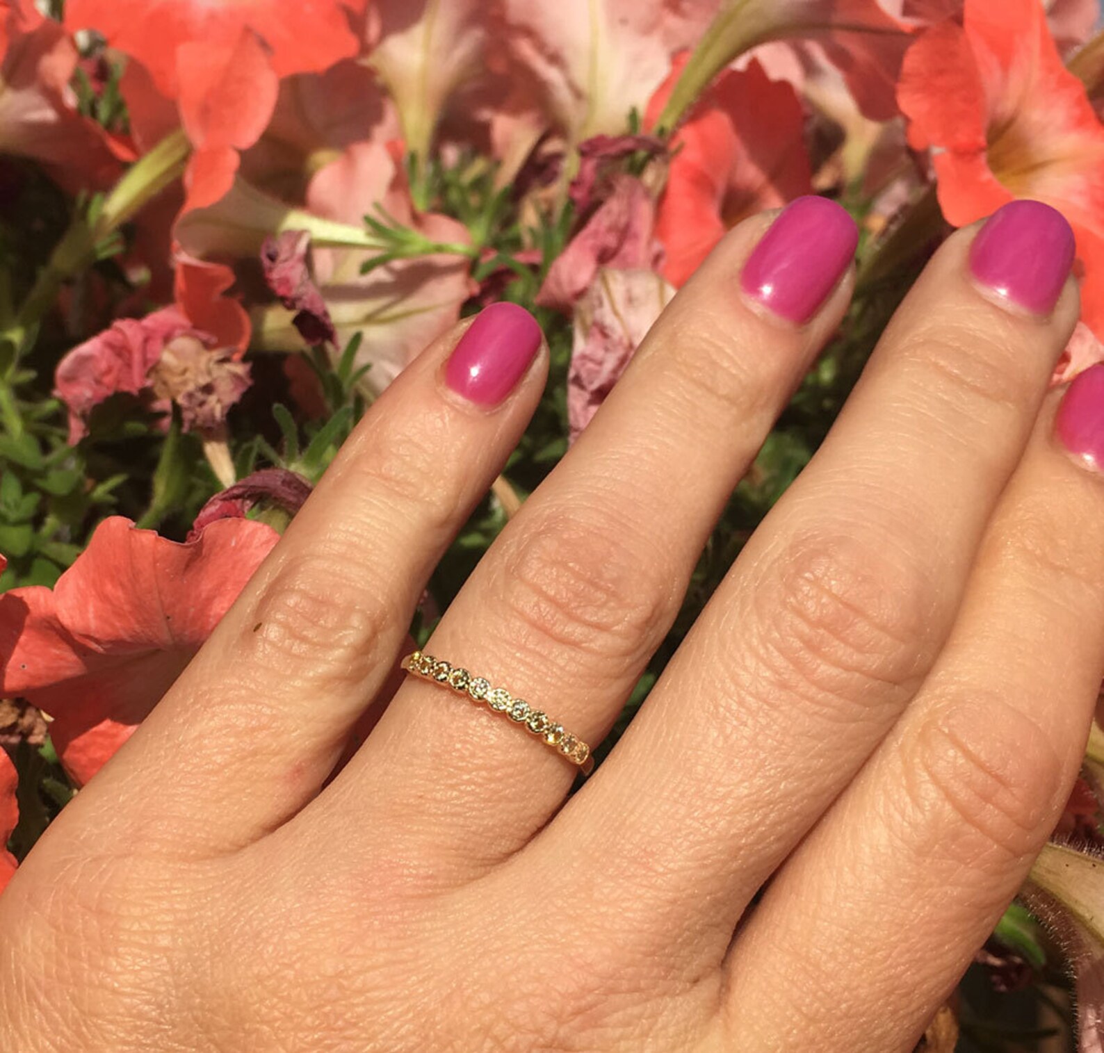 November Birthstone Jewelry Citrine Ring Delicate Ring - Etsy