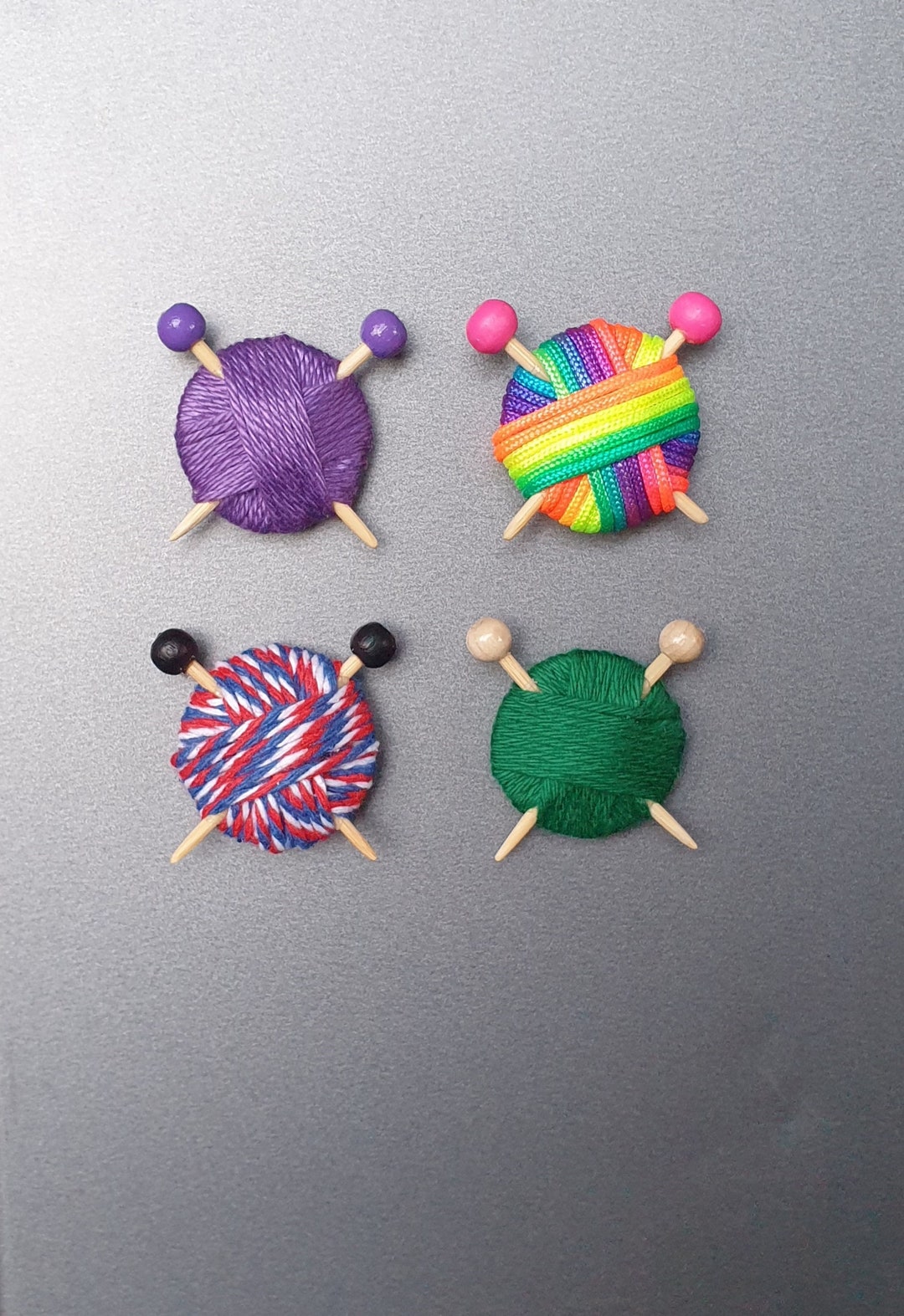 Handmade Knitting Ball Magnet - Etsy