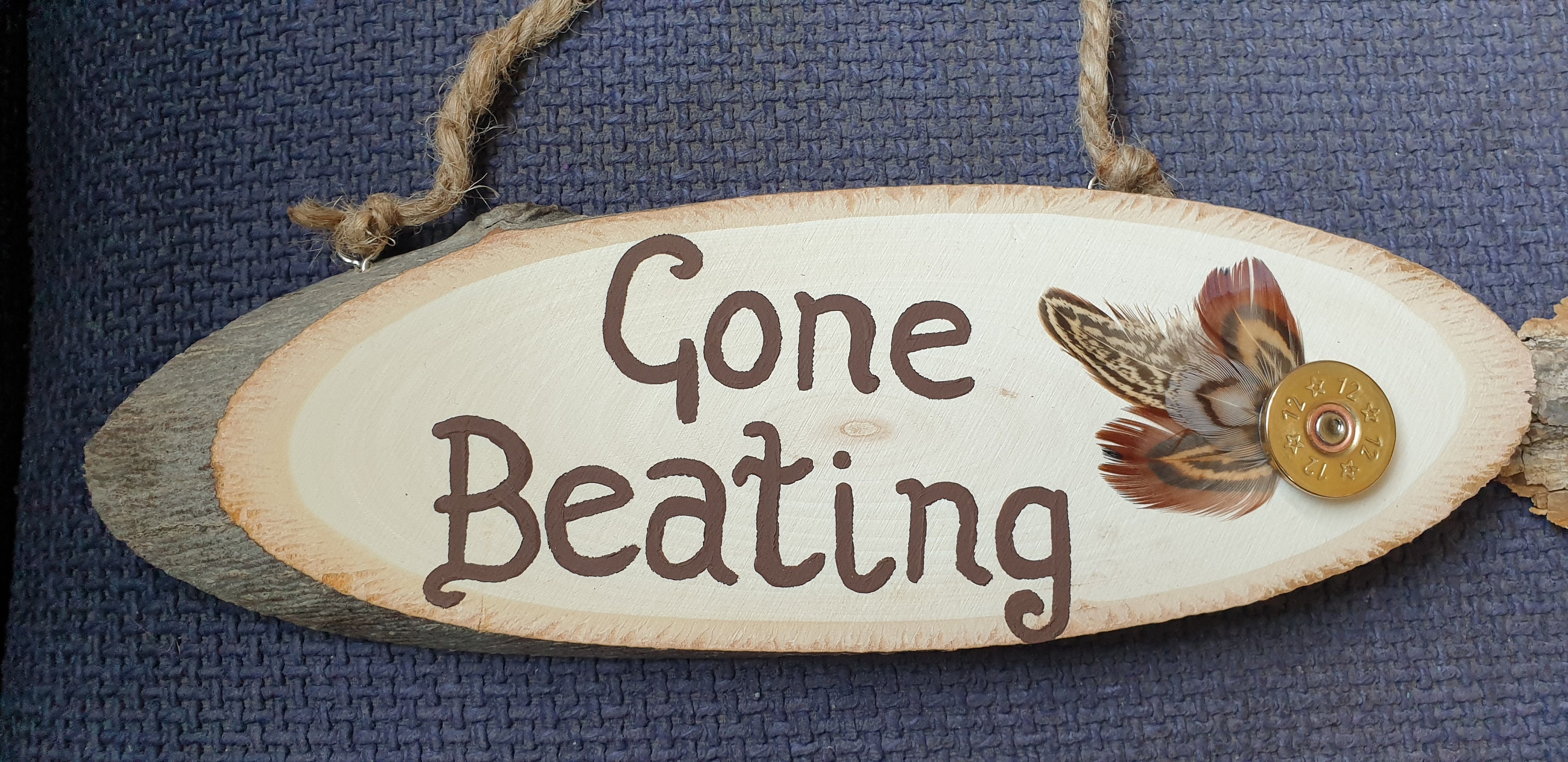 Hand Painted Wooden gone Beating Plaque. Gift | Etsy