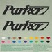 Pair Parker Decals Vinyl Stickers Boat Outboard Motor Lot of 2 - Etsy