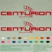 Pair Centurion Decals Vinyl Stickers Boat Outboard Motor Lot of 2 - Etsy