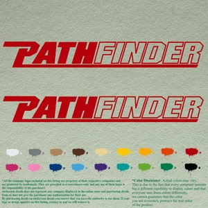 Pair Pathfinder Compatible Restoration Decals Vinyl Stickers Boat ...