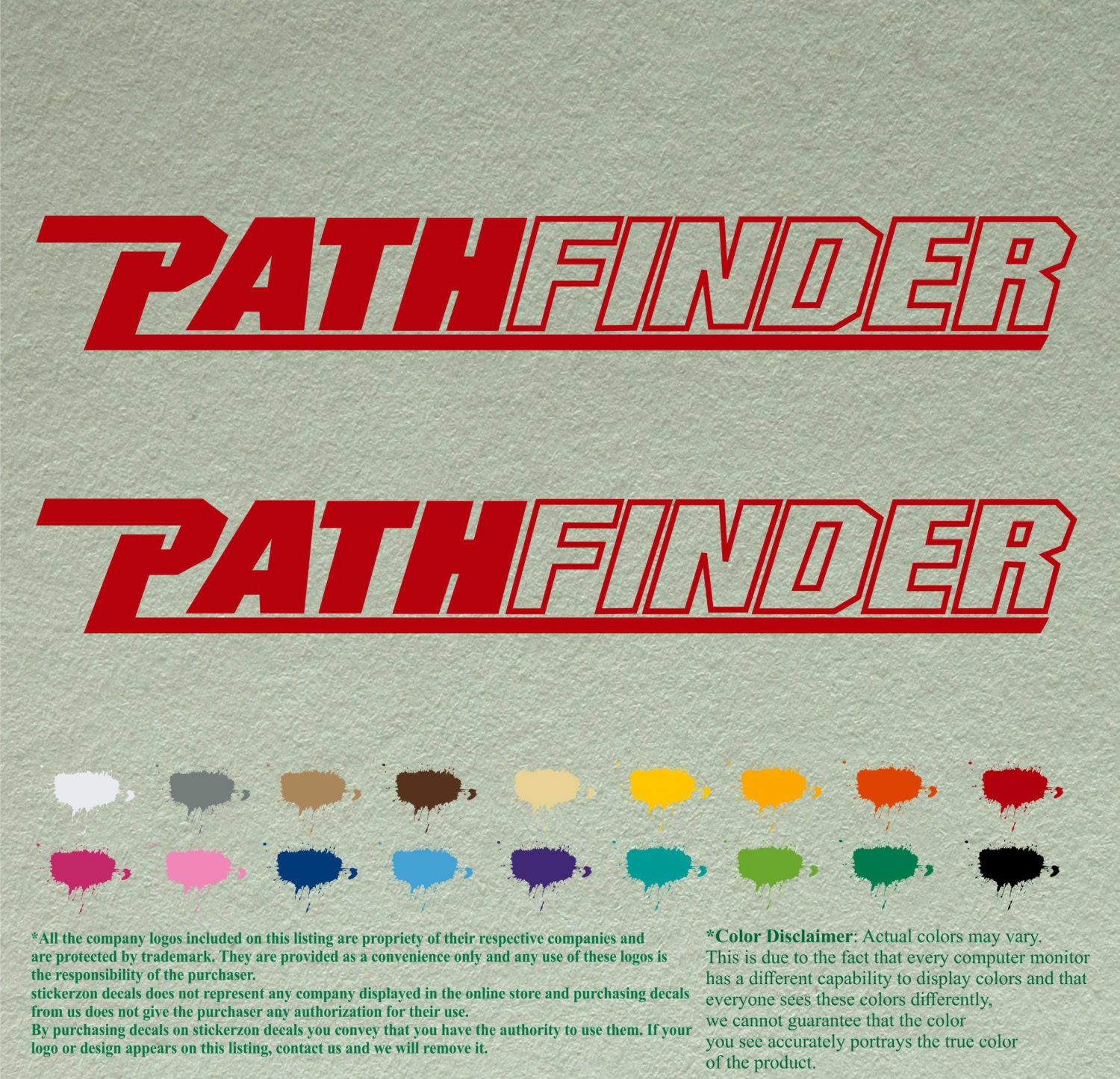 Pair Pathfinder Compatible Restoration Decals Vinyl Stickers Boat ...