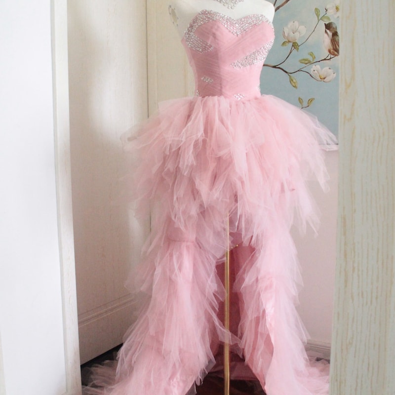 Short Front Long Back Prom Dress Etsy