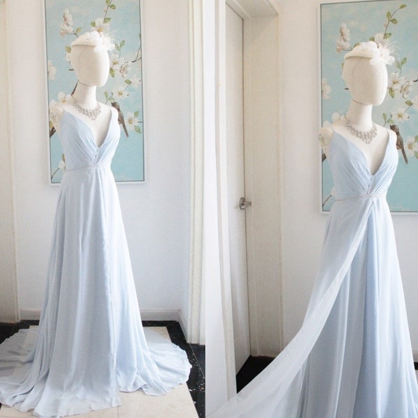 Deep Blue Dress - Etsy