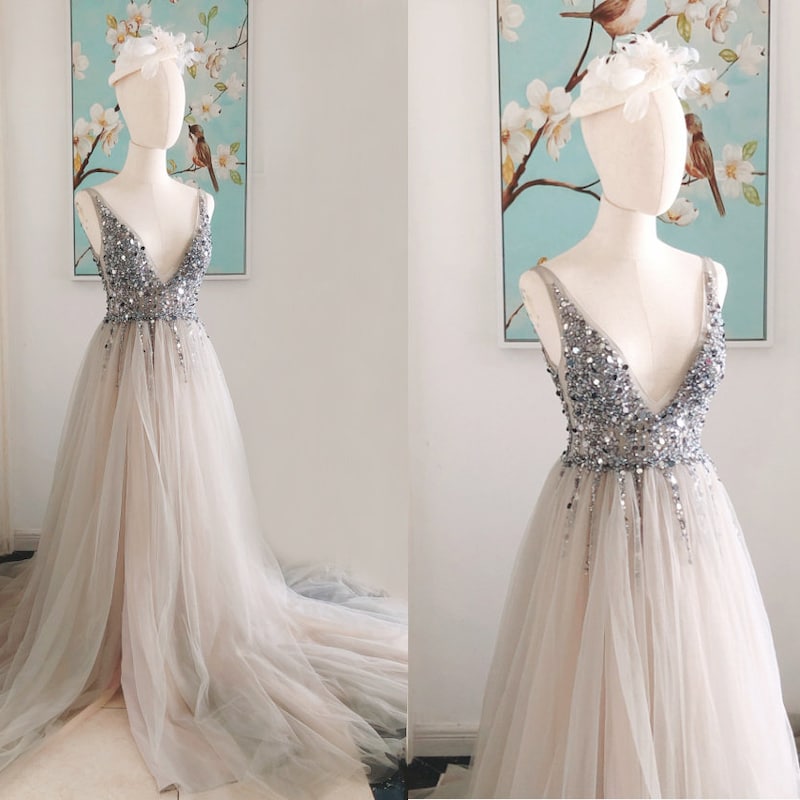 Grey Prom Dresses - Etsy