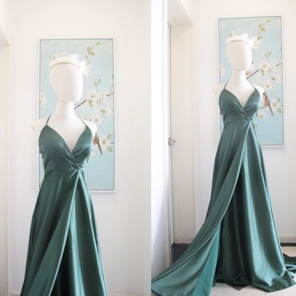 Backless Prom Dress - Etsy
