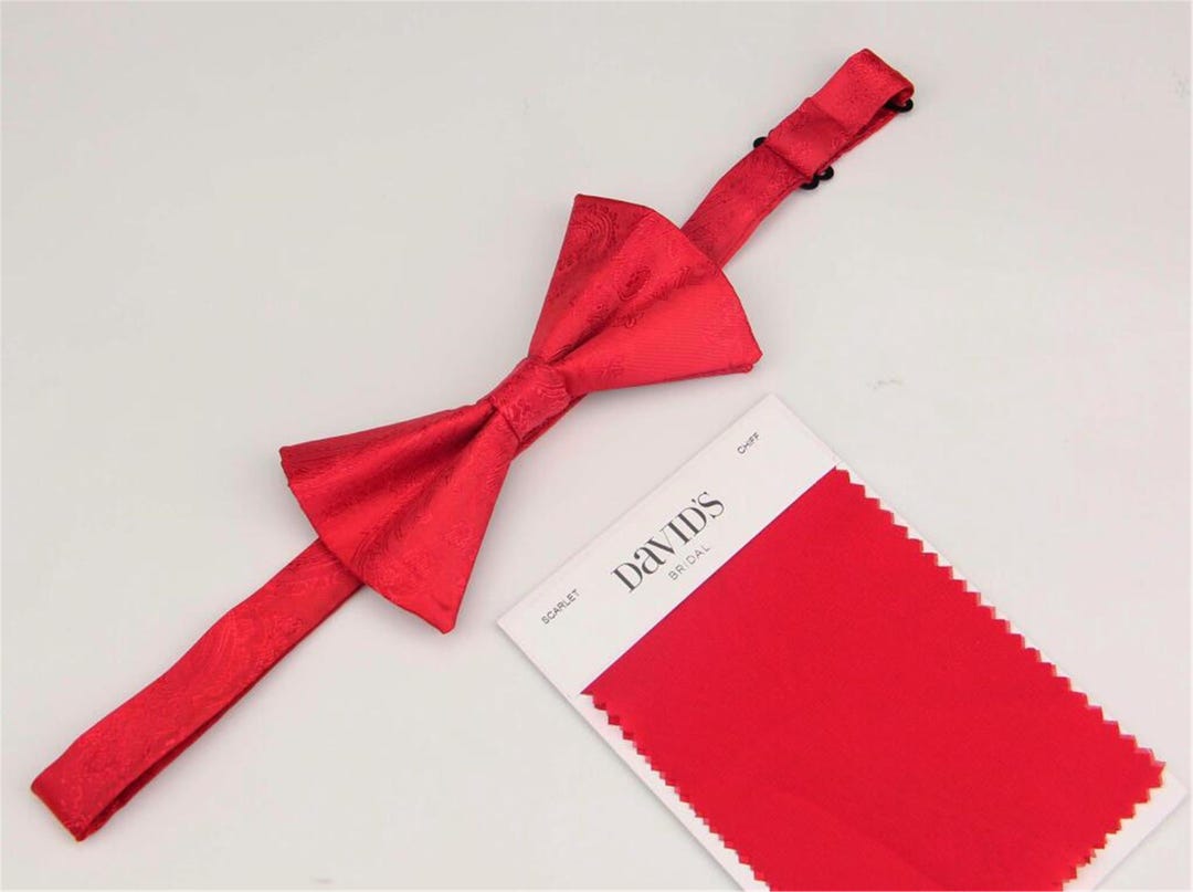 Ruby Red Bowties. Mens Bow Ties Red. Scarlet Red Bow Tie for Men for ...