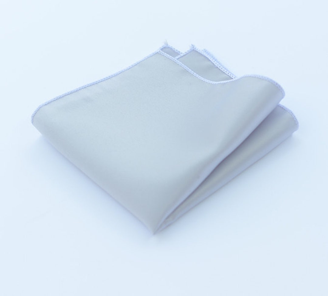 Silver Grey Pocket Squares.mens Pocket Square.wedding Pocket - Etsy