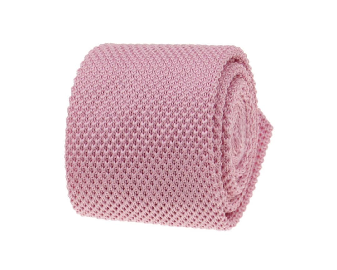 Pink Ties. Pink Knit Tie. Mens Tie Pink. Pink Color Slim Tie. Pink Slim ...