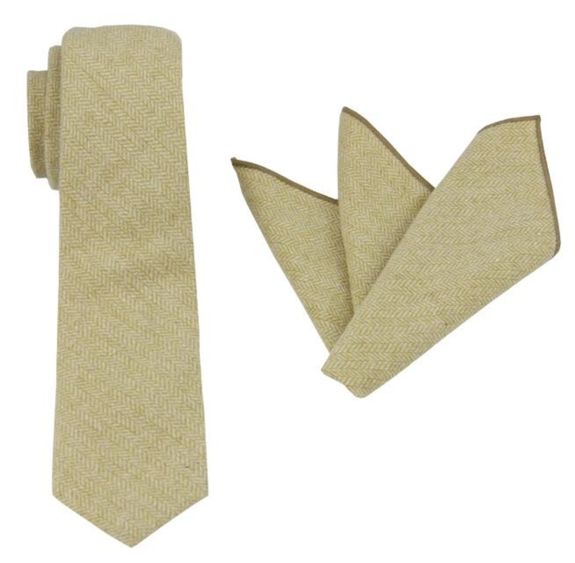 Beige Herringbone Wool Tie.beige Wool Tie.mens Wool Tie.rustic - Etsy