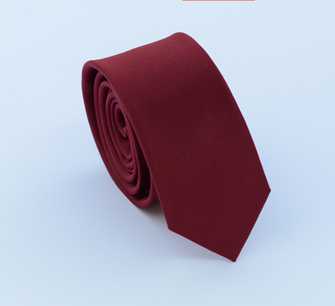 Dark Red Wedding Ties.men Ties.burgundy Neckties for Men.burgundy ...