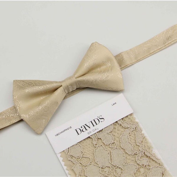 Beige Bow Tie - Etsy