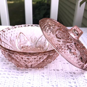 Mid Century Pink Candy Powder Vanity Dish Hearts and Flowers - Etsy