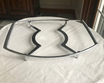 Vintage Large Corning Ware Pyrex Metal Trivet Serving Stand Baking Dish ...