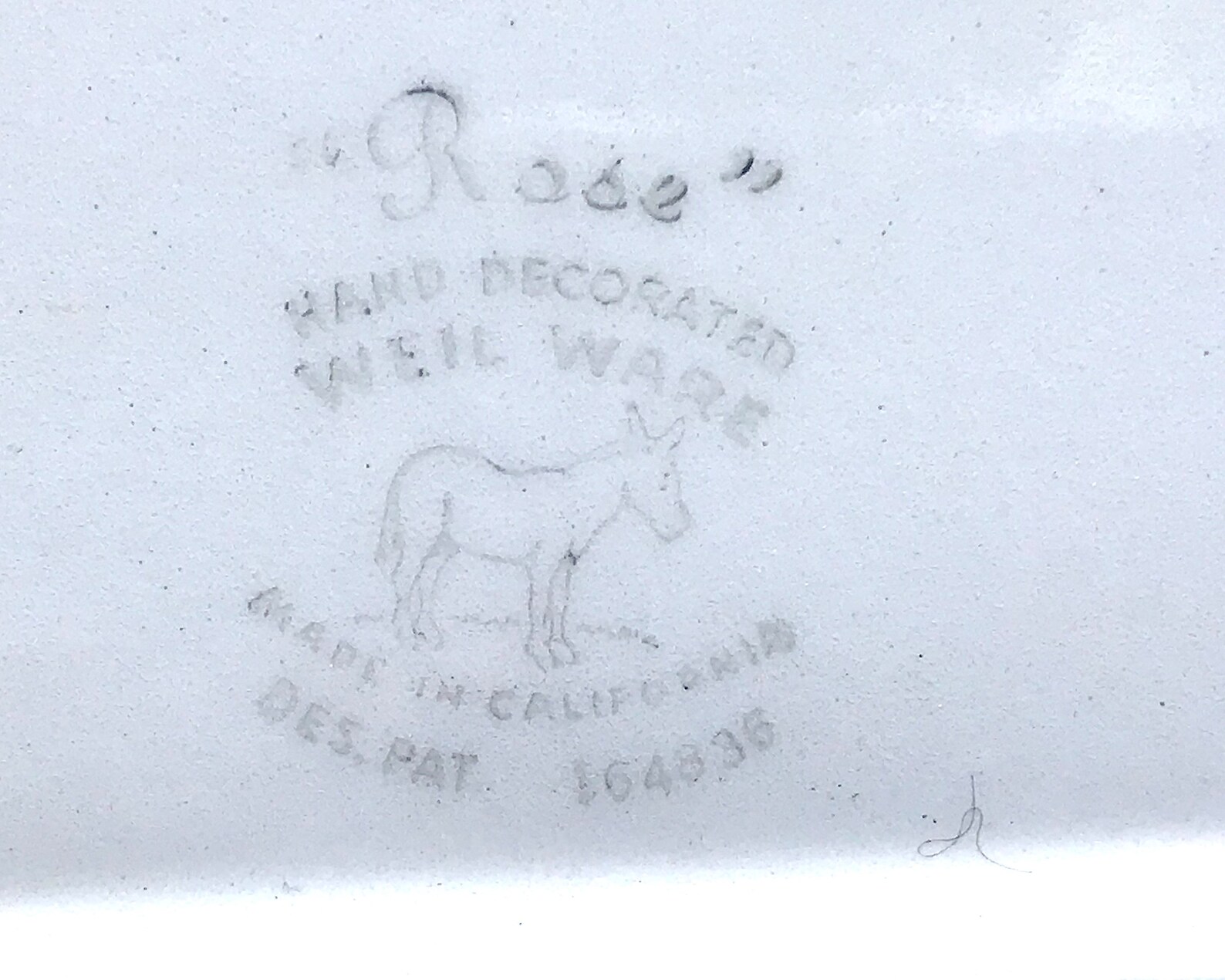 Weil Ware Rose Yellow 18" Tray Platter California - Etsy