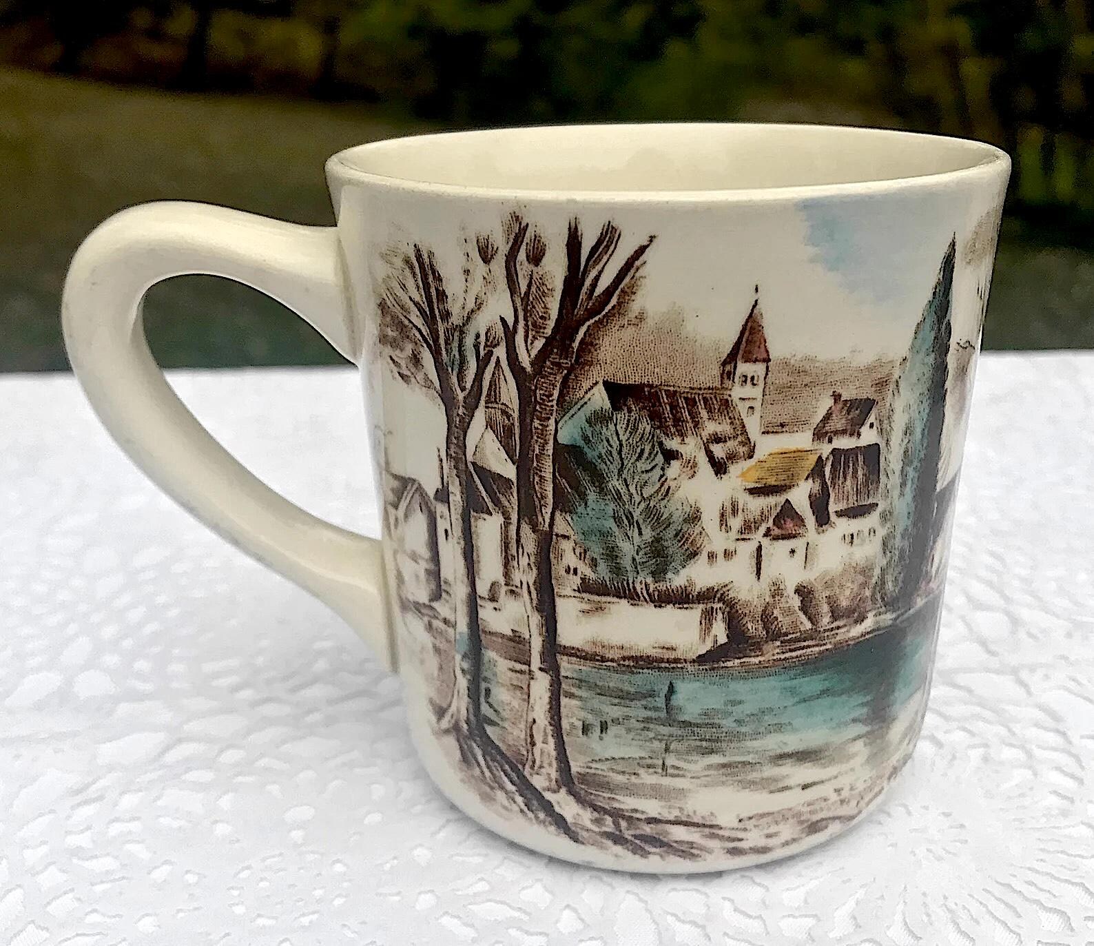 Johnson Brothers Dream Town Blue Multicolor Mugs 2 Available - Etsy