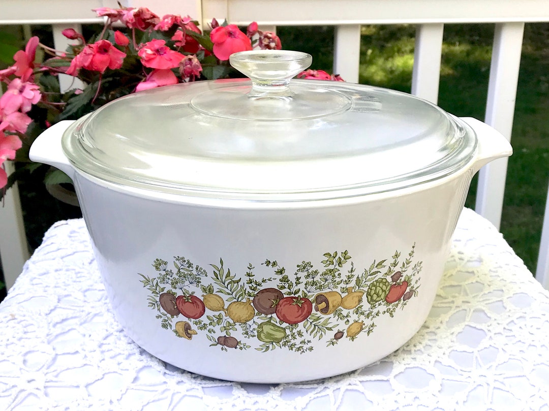 Corning Ware Pyrex Spice of Life Range Topper Rangetopper Casserole Pot ...