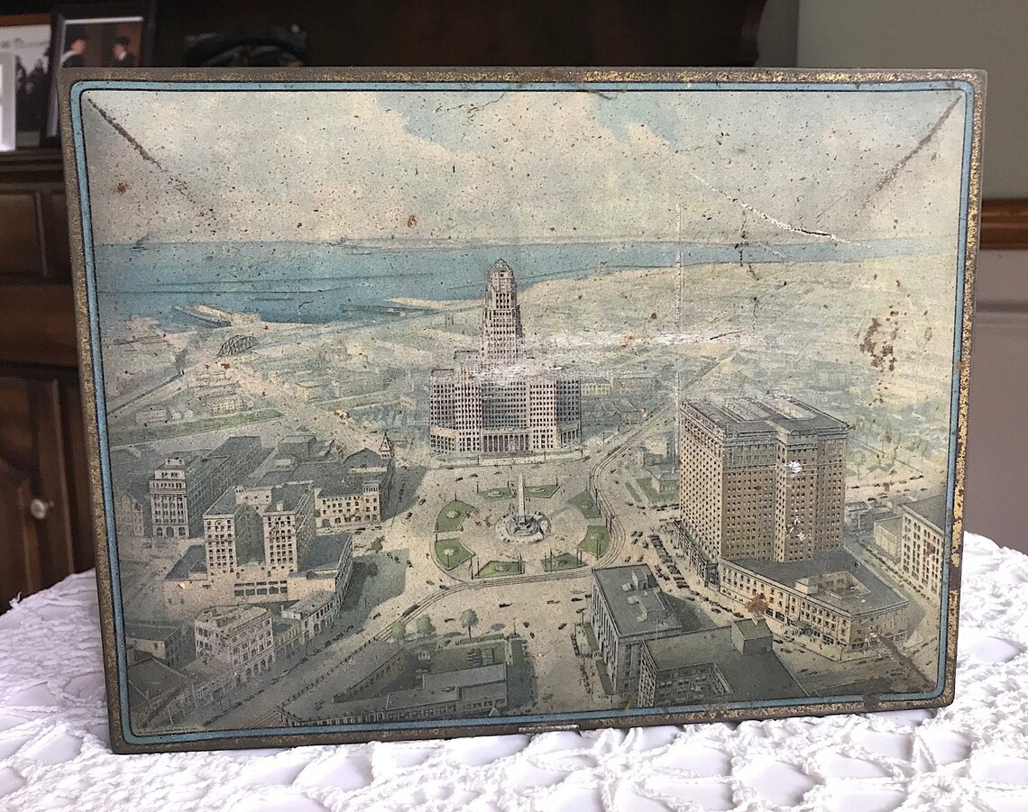 Vintage Hall Baking Company Metal Box Niagara Square Buffalo - Etsy