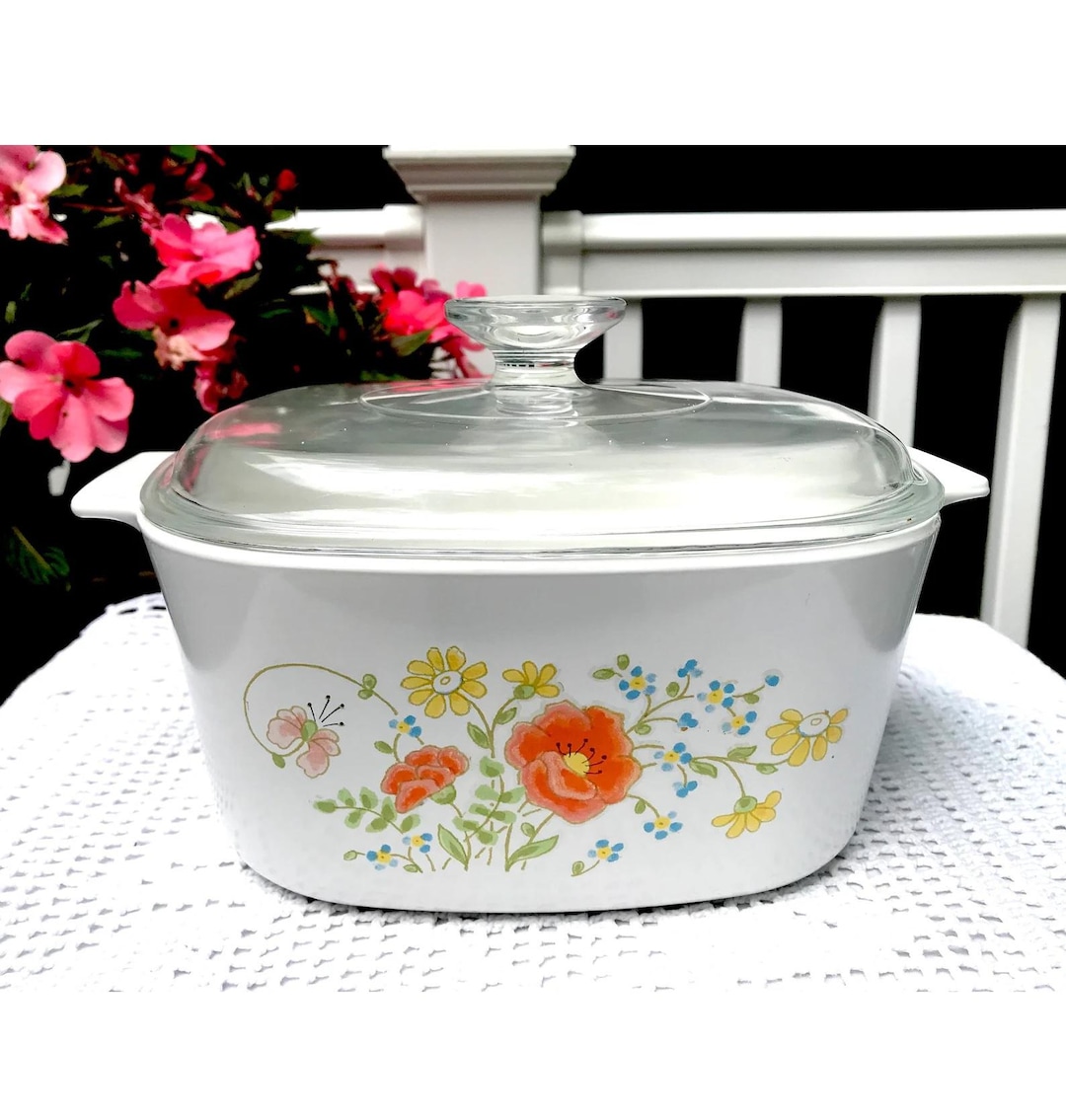 Corning Ware Wildflower Wild Flower A 3 B Three Liter Quart Casserole ...