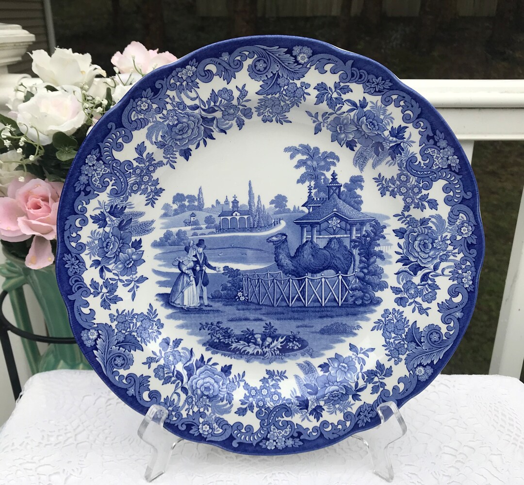 Spode the Camel Enclosure the Blue Room Collection 10 1/4 Dinner ...