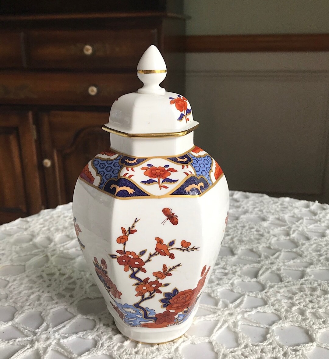 Spode Shima Fine Bone China Ginger Temple Jar Bottom Only but Will Receive the Lid Also - Etsy